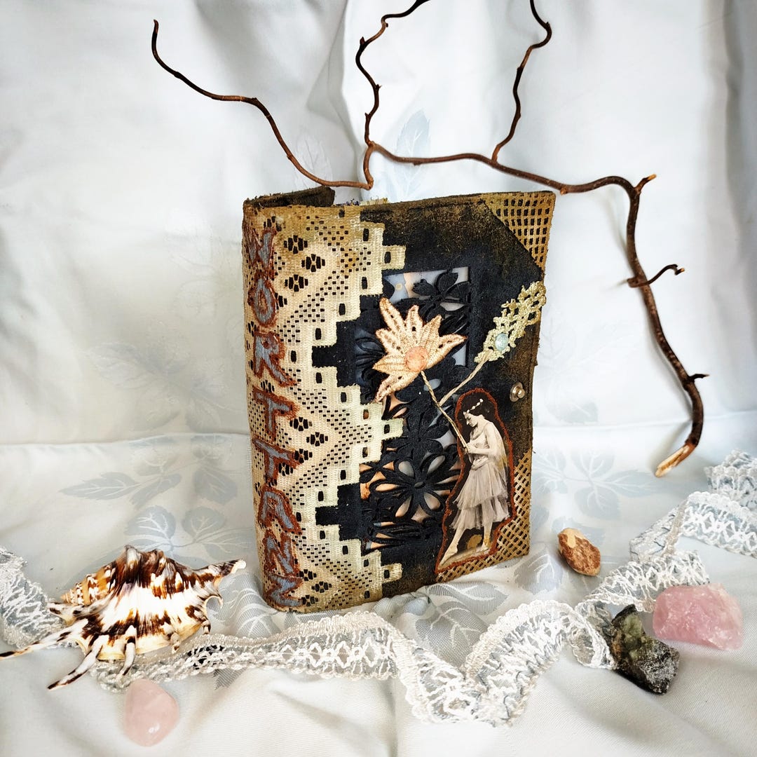 Poetry Junk Journal "word Dance", Handmade Book With Original Art in ...