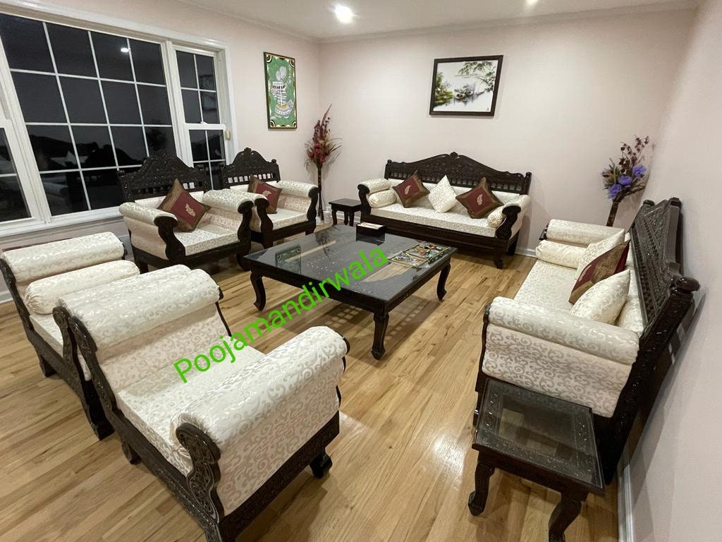 South Indian Sofa Set / Hand Carved Home Furniture/ Daybed/ Cough ...