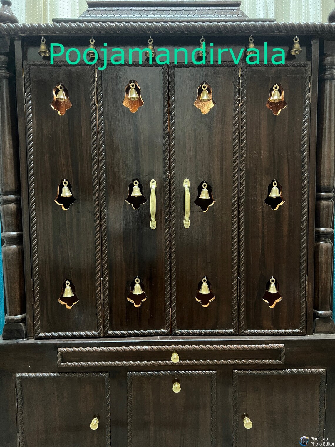 Large Size Pooja Mandir, Madhura Pooja Mandir Design, Indian Hindu God ...