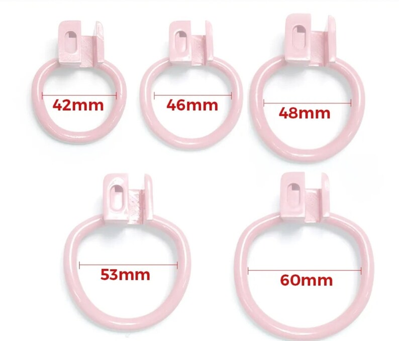 Pink Sissy Vented Clitty Chastity Cage Adult Sex Toy Cock Cage 5 Cock