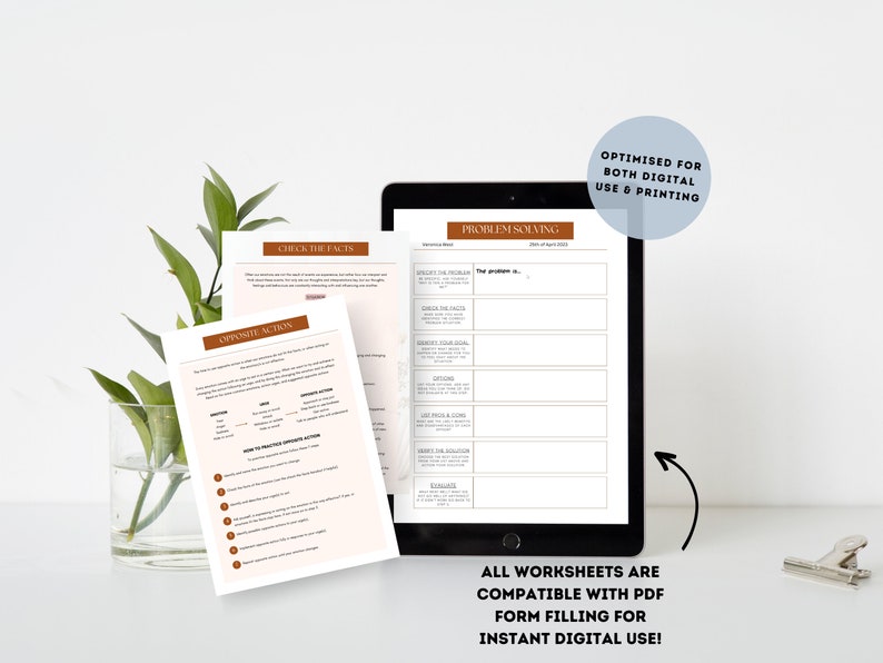 DBT Emotional Regulation Worksheets Bundle: Therapy Tools (PDF Digital ...