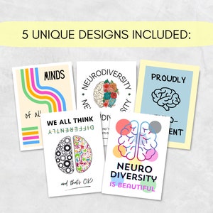 Neurodivergent Poster Bundle for ADHD Awareness, Neurodiversity Print ...