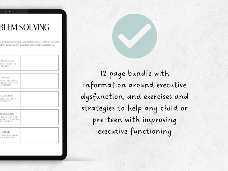 Kids Mental Health Worksheets Executive Function Skills Executive ...