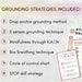 Grounding Poster Bundle Grounding Exercise Printable Grounding ...