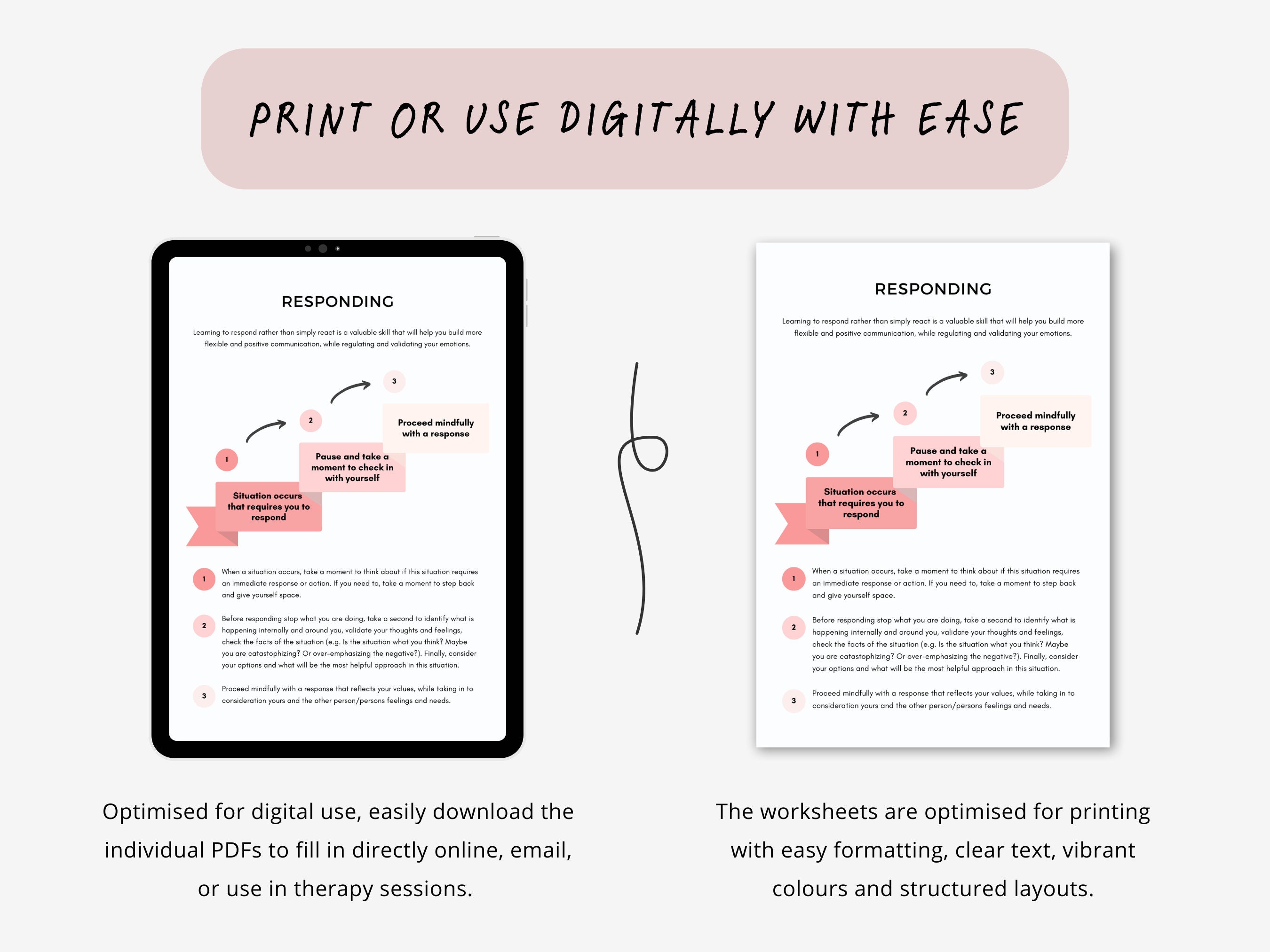 Boundary Setting Therapy Handout for Setting Healthy Boundaries and ...