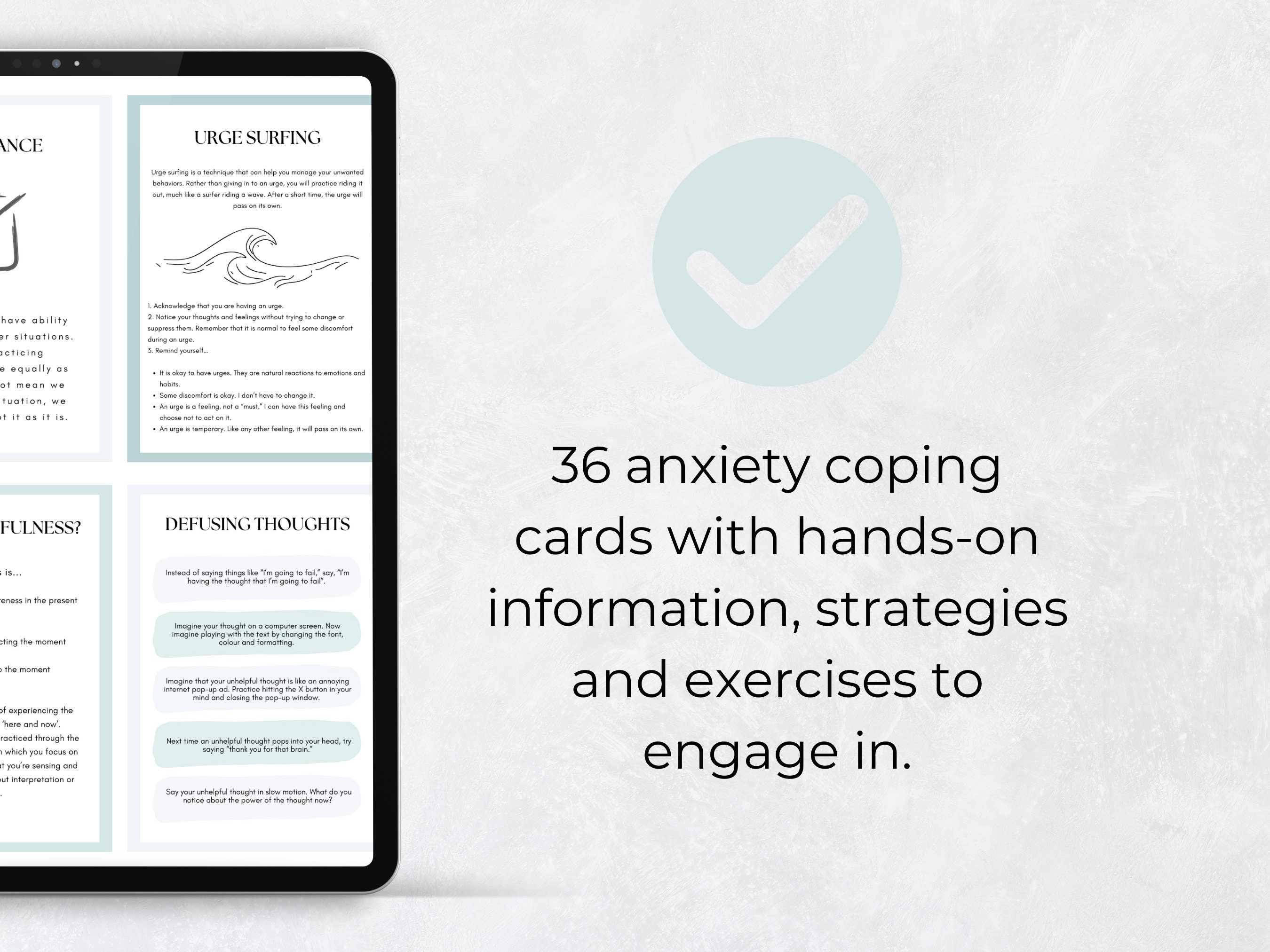 Coping Skills Cards for Anxiety, Proven Strategies for Anxiety ...