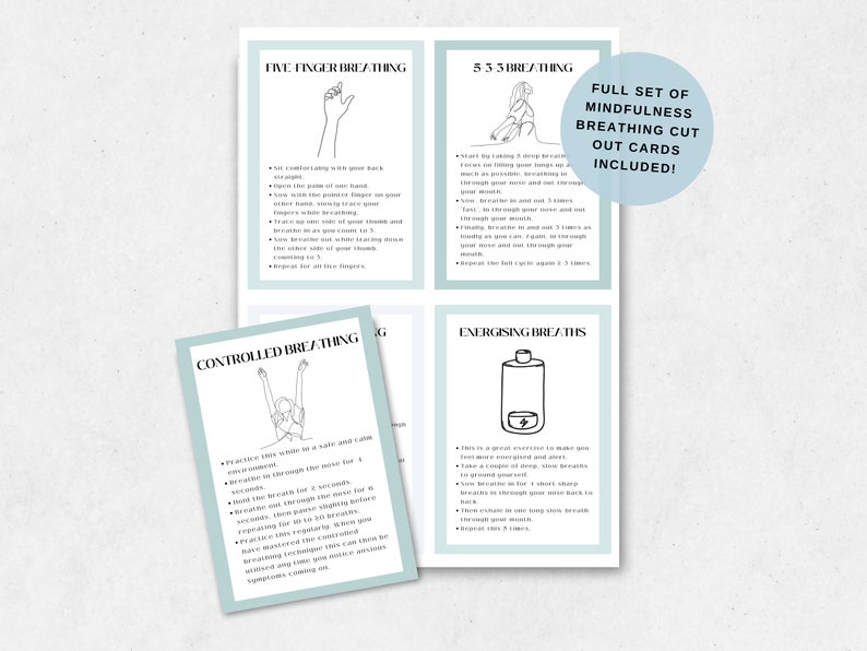 Mindfulness Worksheets Mega Bundle Mindfulness for Teens and Adults ...