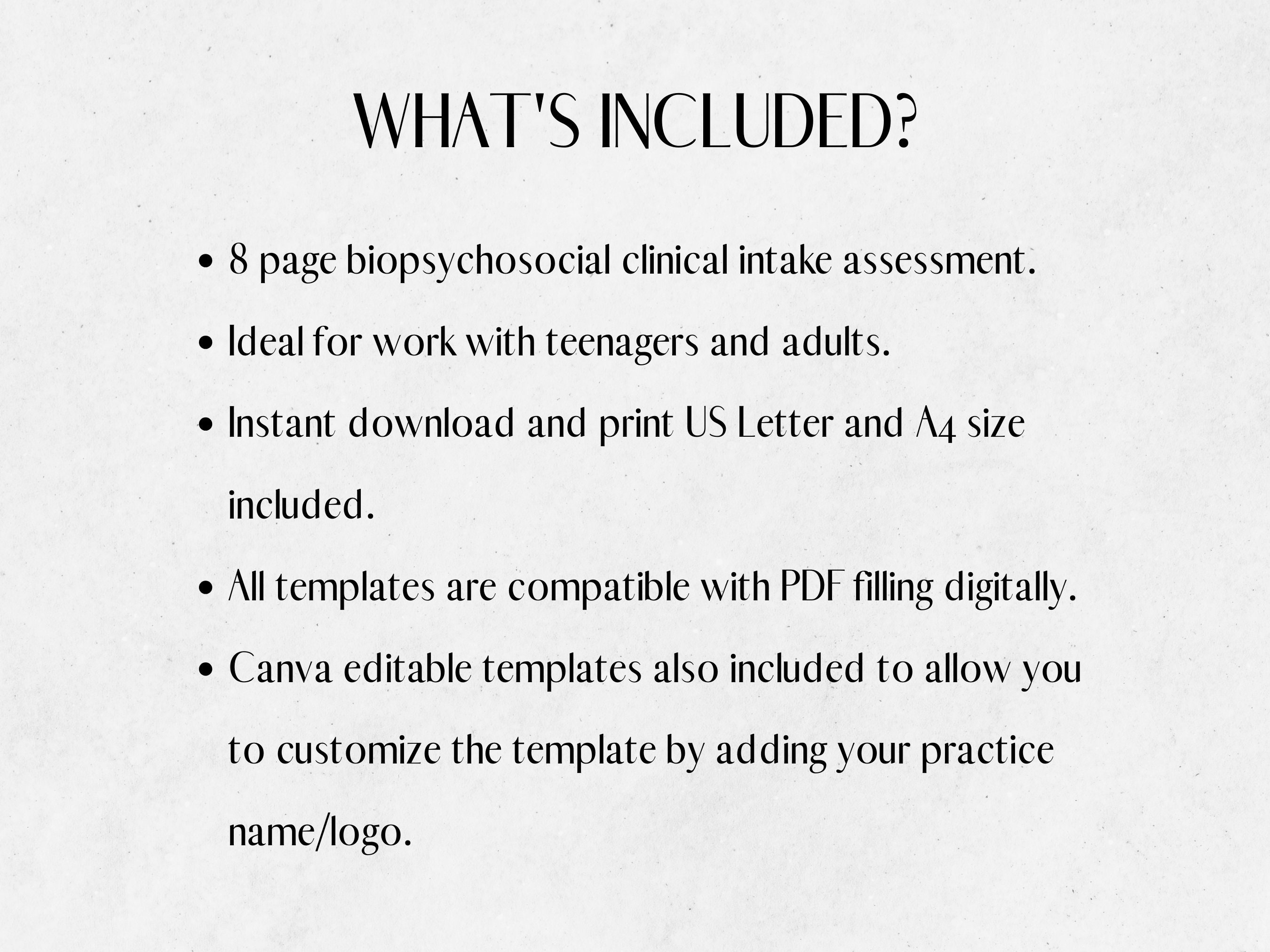 Therapy Intake Form Bundle, Therapist Resources, Counseling Questions ...