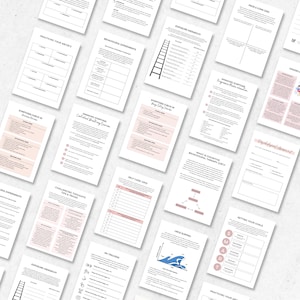 CBT Eating Disorder Worksheets: Therapy Handouts (printable & Fillable ...