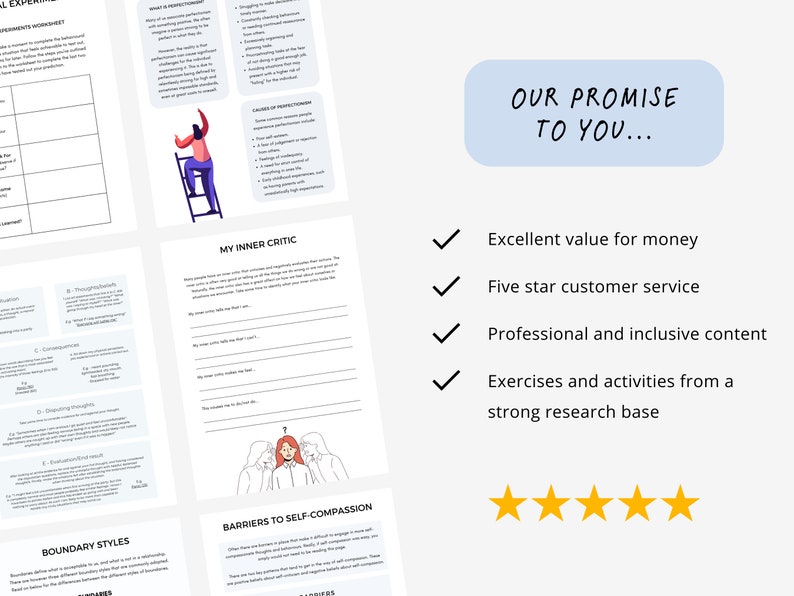 Confidence Building Worksheets for Improving Self-esteem & Self ...