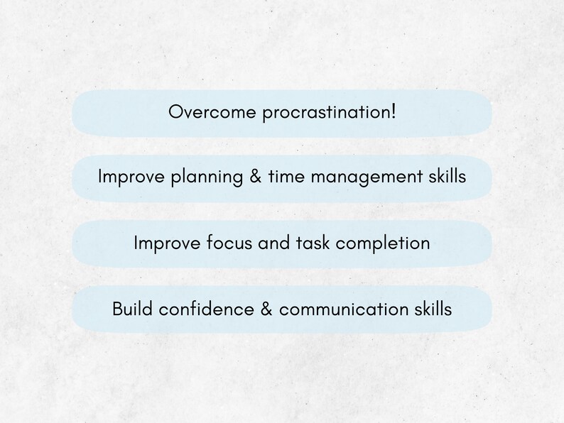 Procrastination Worksheet Bundle: Coping Skills & Productivity ...