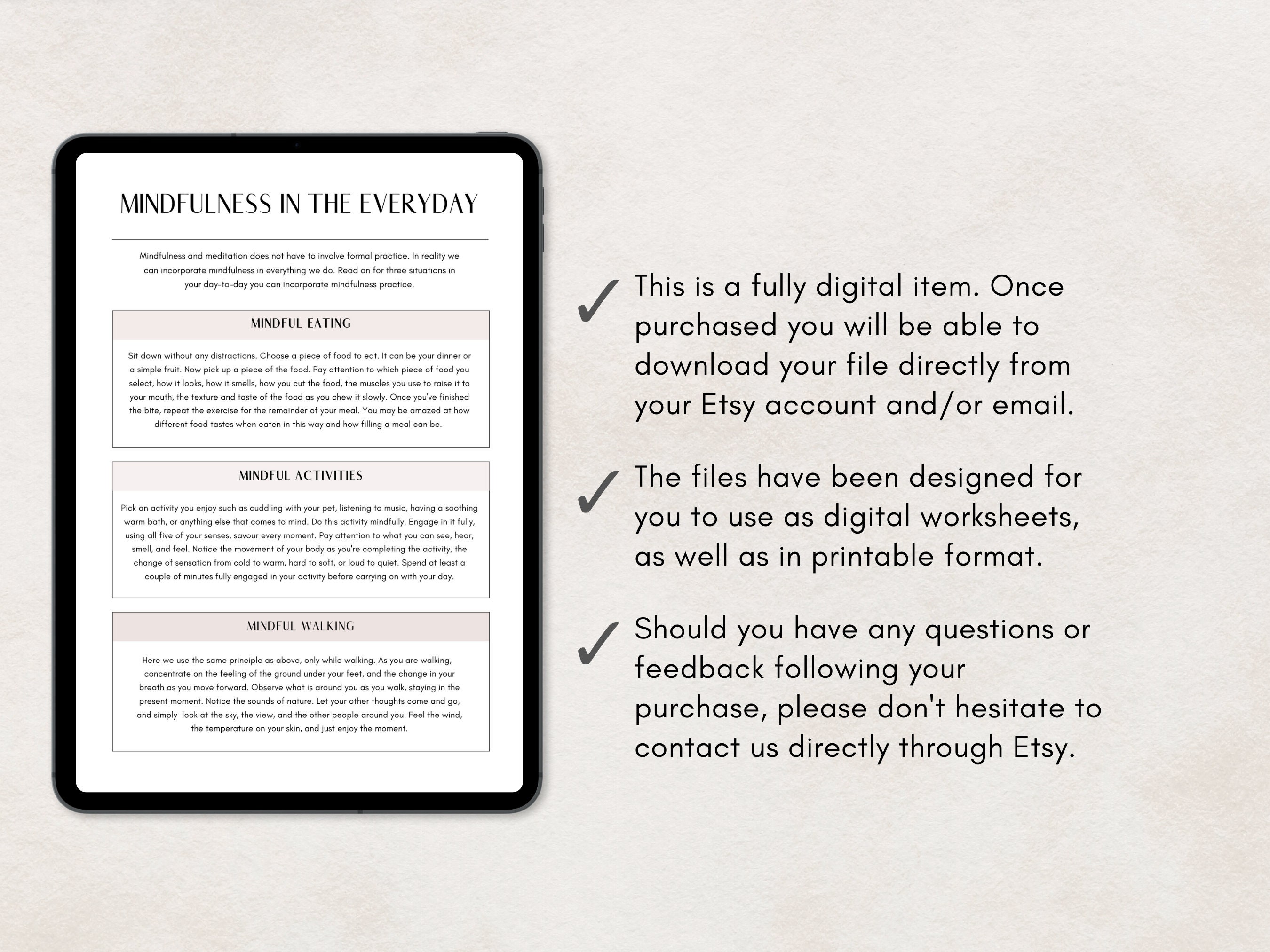 Mindfulness Worksheets Mega Bundle Mindfulness Workbook Planner Mindful ...