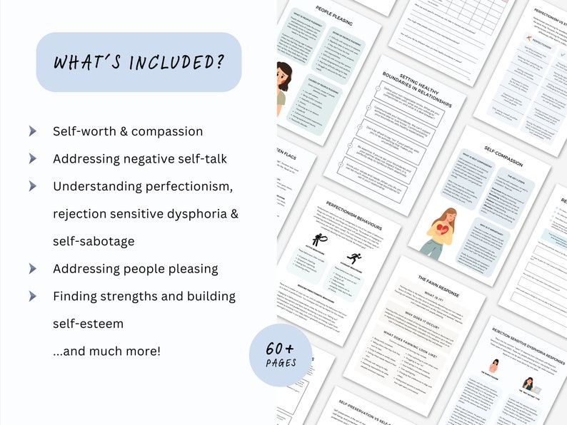 Confidence Building Worksheets for Improving Self-esteem & Self ...