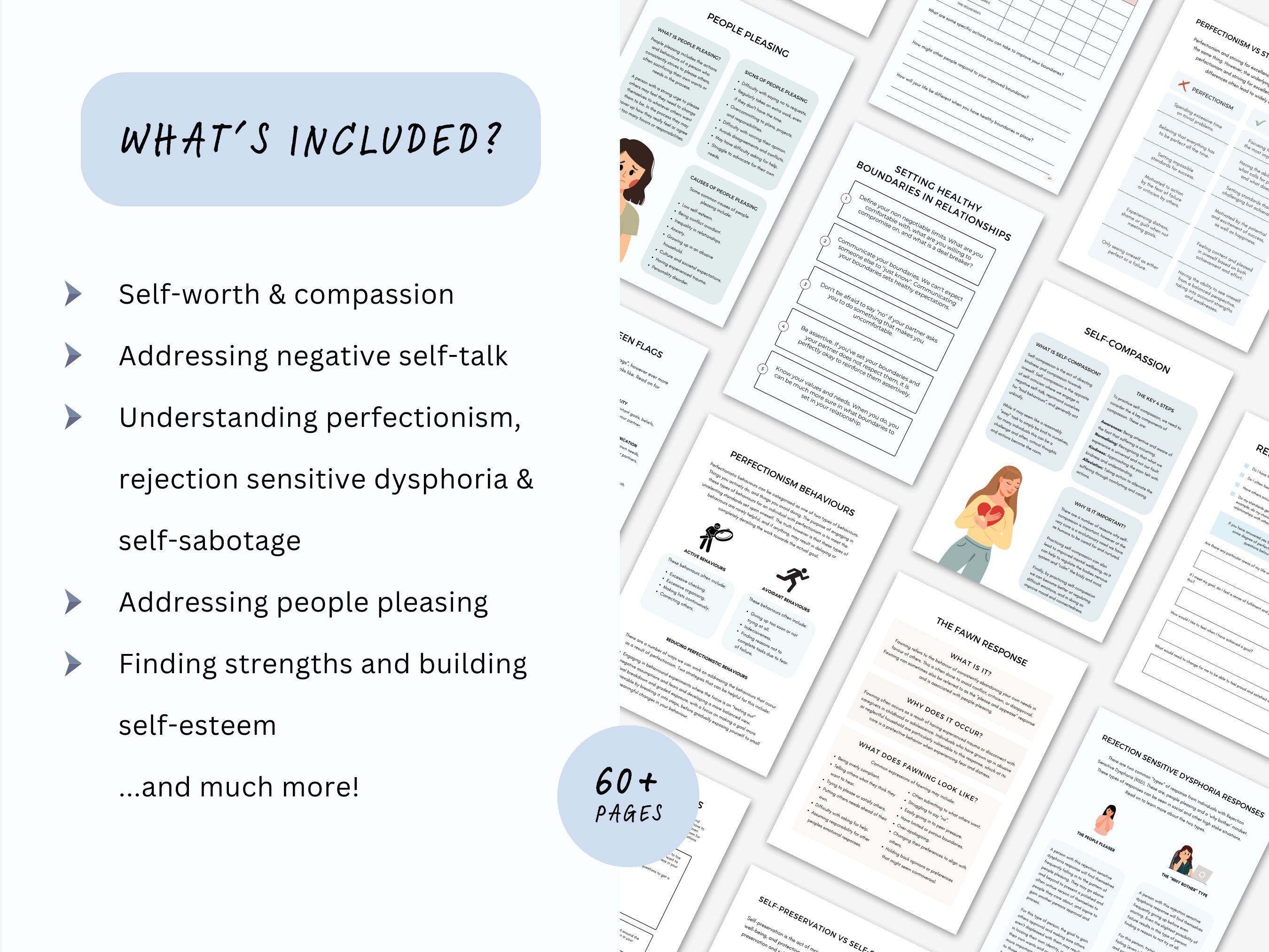 Confidence Building Worksheets for Improving Self-esteem, Self-belief ...