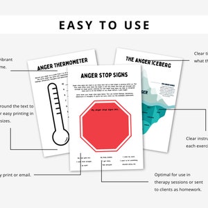 Anger Management Worksheets for Kids: Emotional Regulation (printable ...