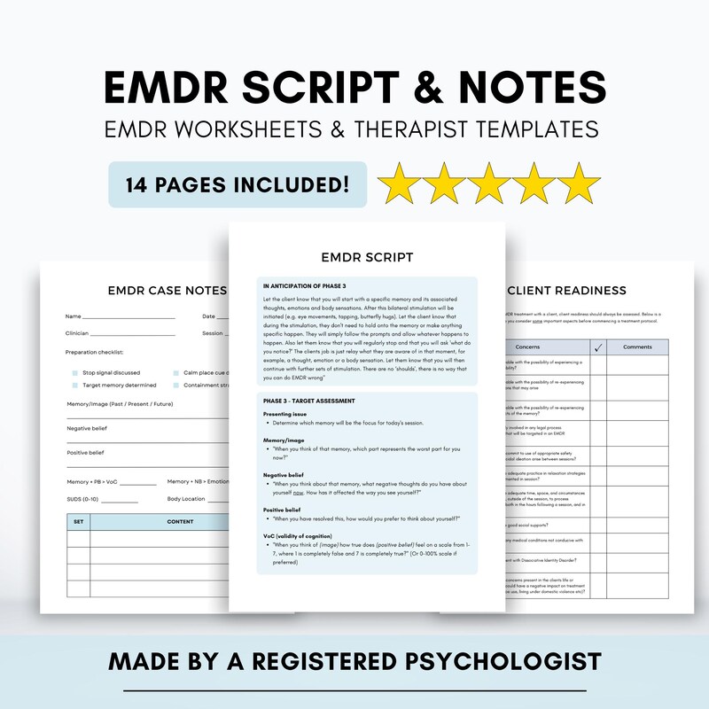 Therapist Checklist Notes - Etsy UK