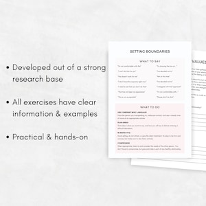 Boundary Setting Worksheets Bundle: Healthy Relationships ...