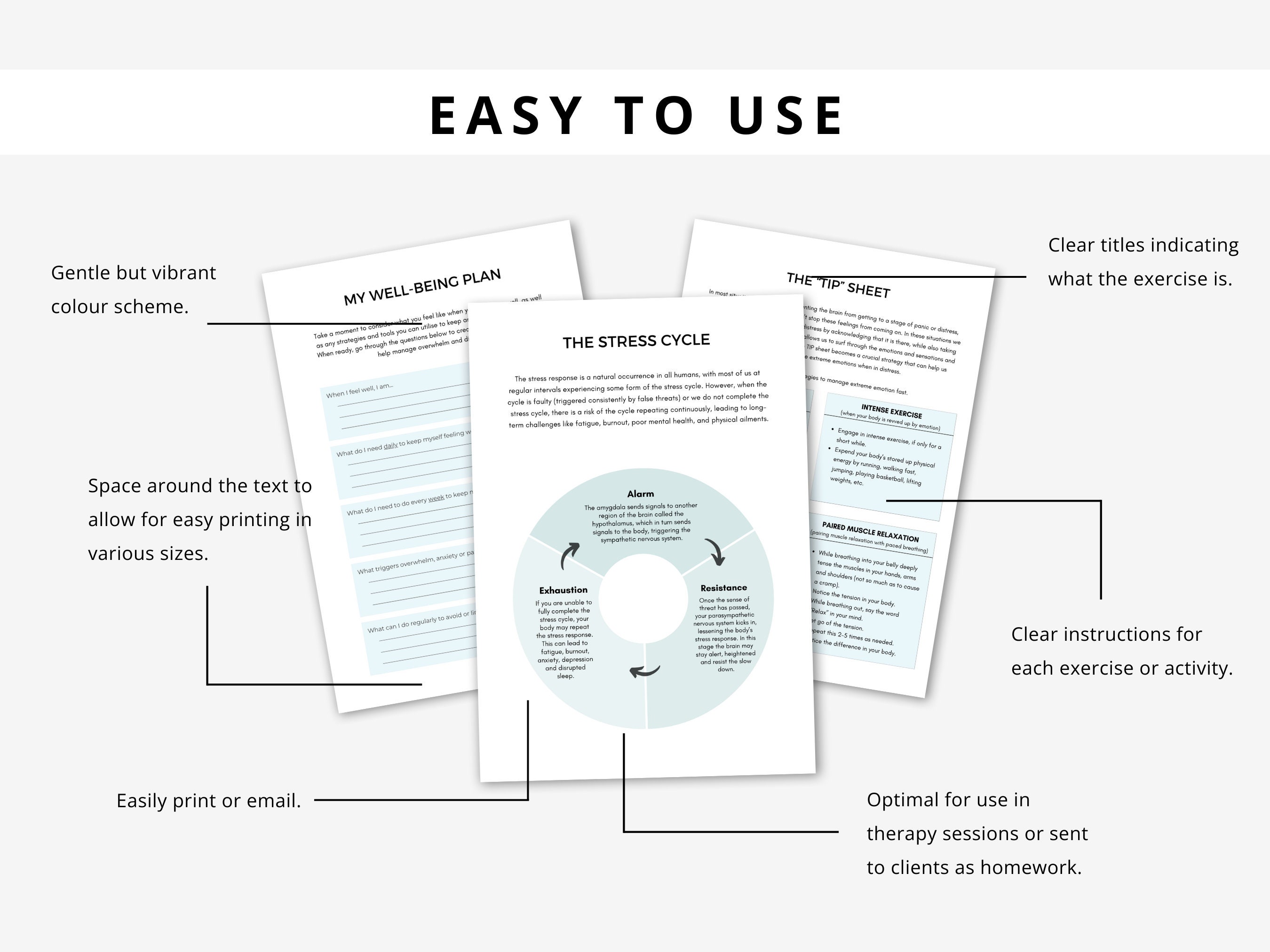 Stress Response Cycle Worksheets, Fight Flight Freeze Fawn Bundle for ...