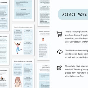 Rejection Therapy Worksheet Bundle for Overcoming Rejection Sensitive ...