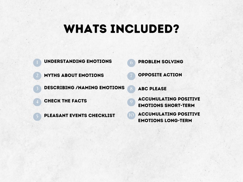 DBT Emotional Regulation Worksheets Bundle: Therapy Tools (PDF Digital ...