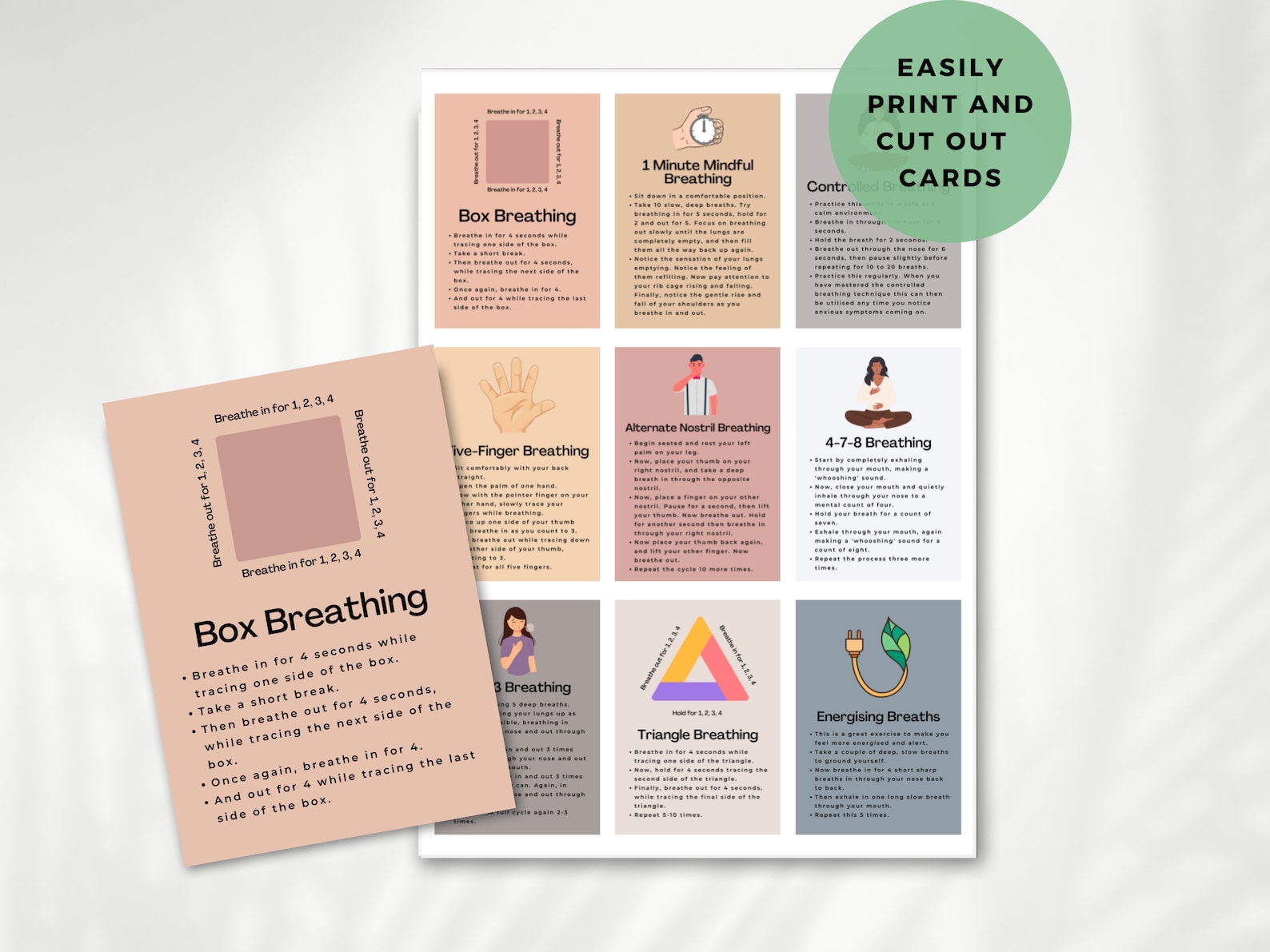 Coping Skills Cards Bundle Anxiety Coping Cards for Teens & Adults ...