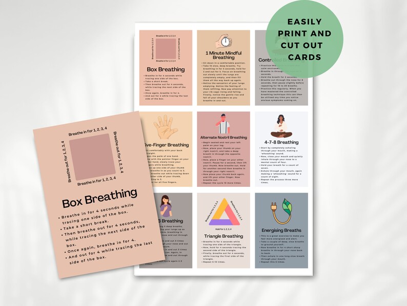 Coping Skills Cards Bundle Anxiety Coping Cards for Teens & Adults ...