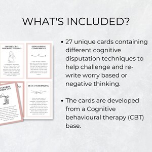 Cognitive Distortions Cards Bundle, Thought Challenging for Adults ...