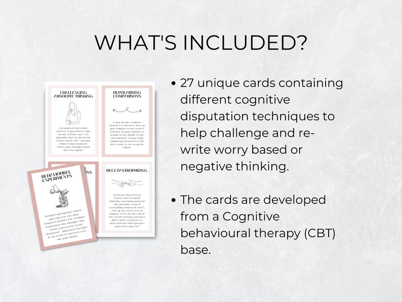 Cognitive Distortions Cards Bundle Thought Challenging for - Etsy