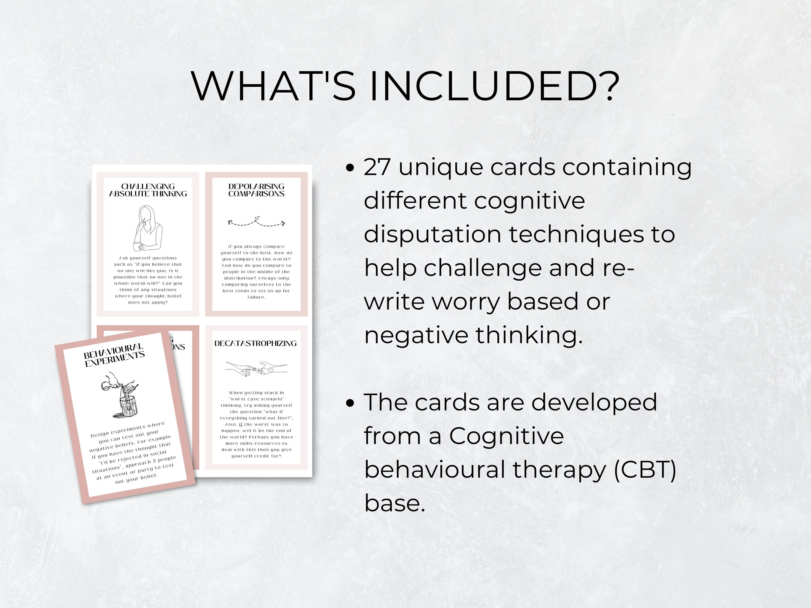 Cognitive Distortions Cards Bundle Thought Challenging for - Etsy