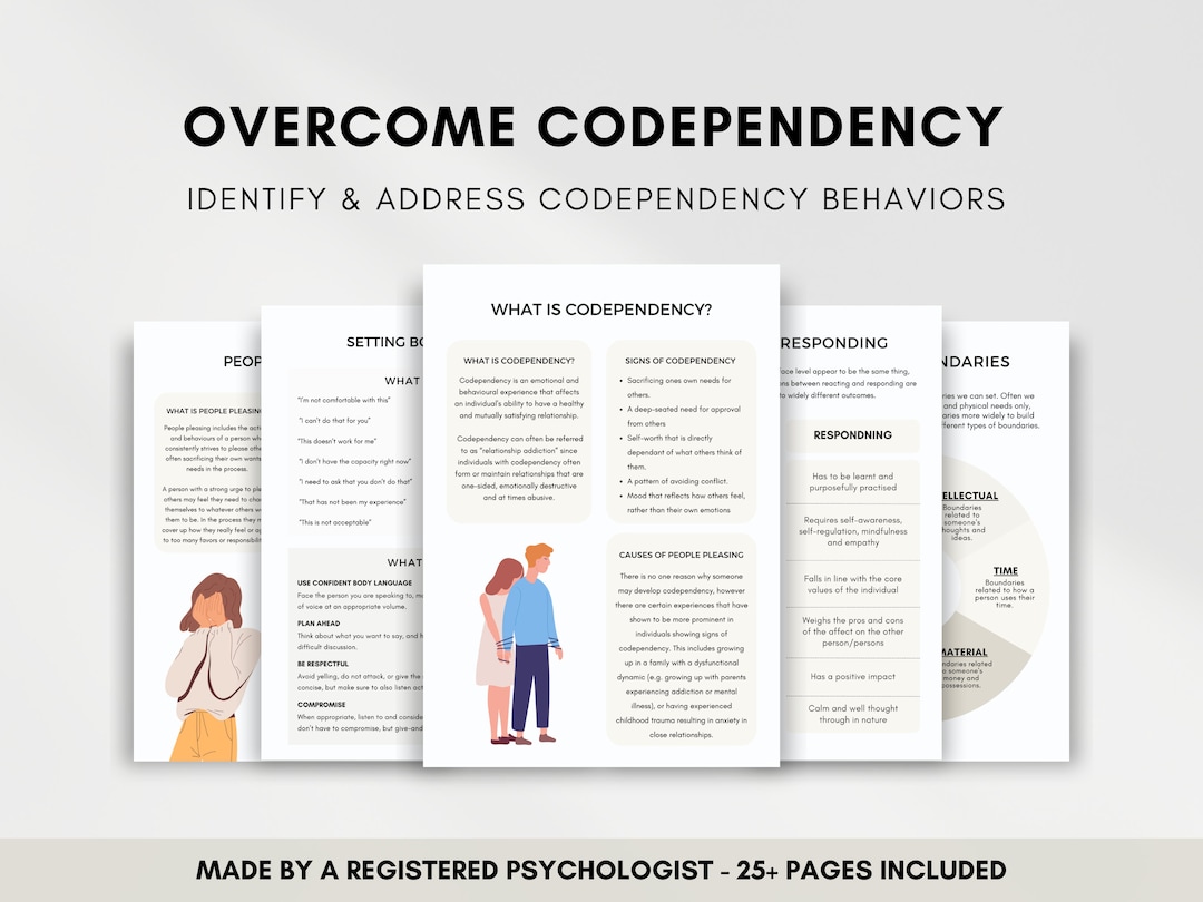 Codependency Worksheets for Building Healthy Relationships, Couples ...