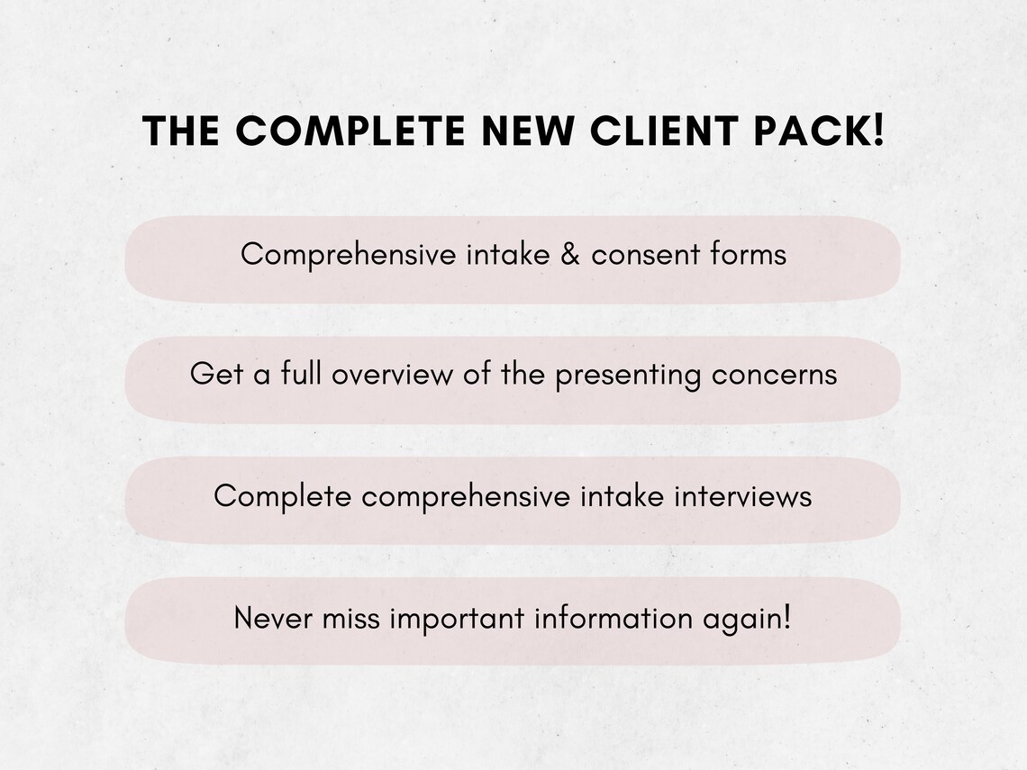 Therapy Intake Form Bundle, Canva Editable Therapist Resource ...