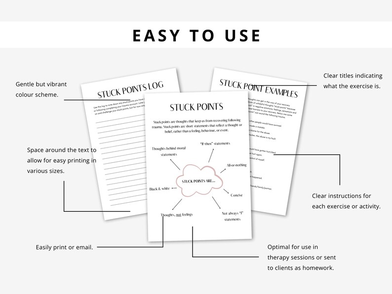 Cognitive Processing Therapy Worksheets for Adults, Managing Triggers ...