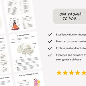 Managing ADHD Worksheets for Adults and Teens, Executive Functioning ...