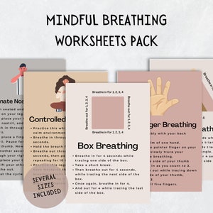 Mindful Breathing Cards Bundle for Teens & Adults | Mindfulness ...
