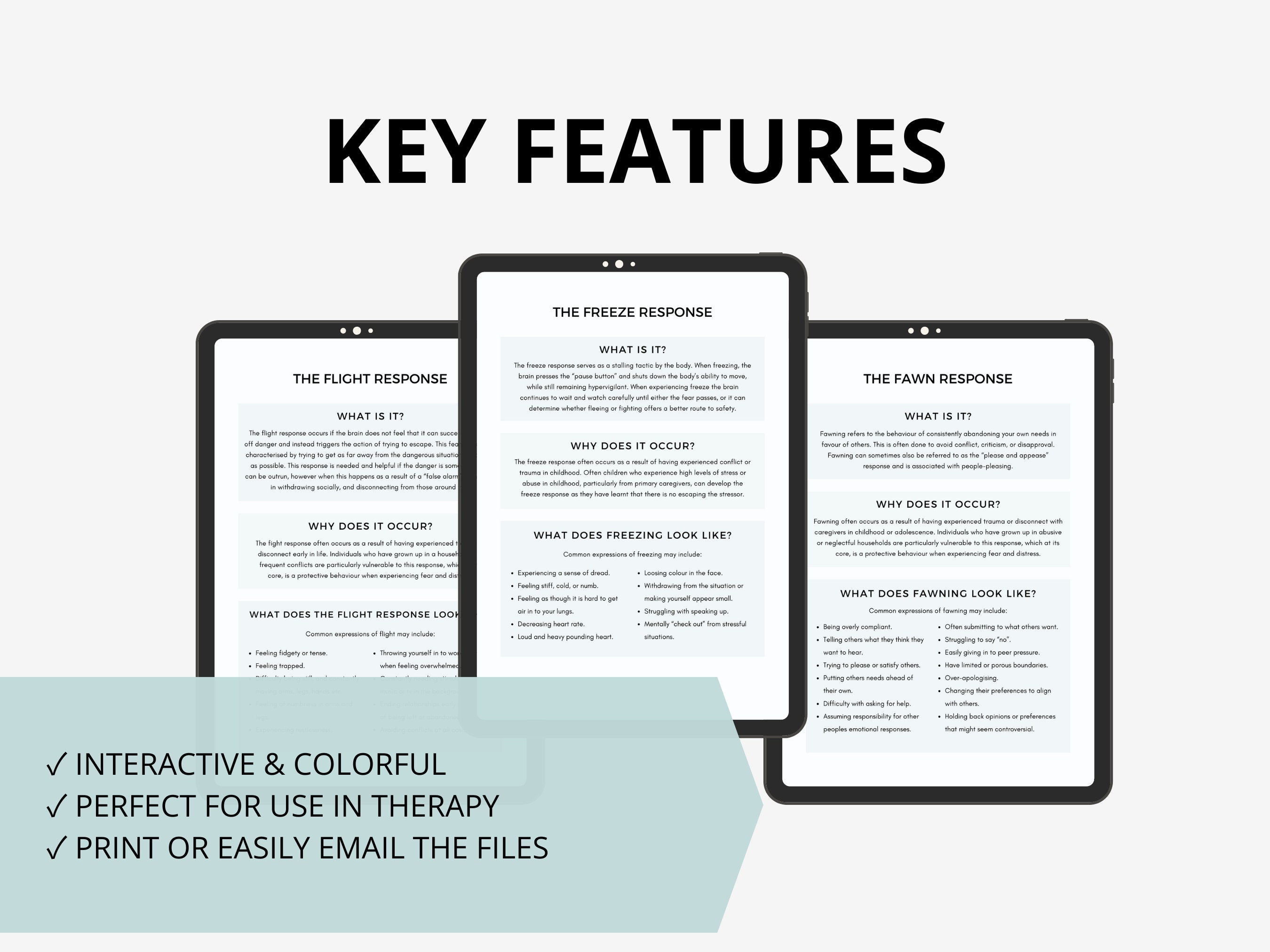 Stress Response Cycle Worksheets, Fight Flight Freeze Fawn Bundle for ...