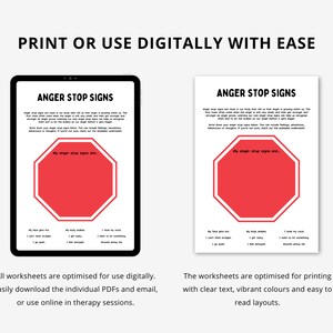 Anger Management Worksheets for Kids: Emotional Regulation (printable ...