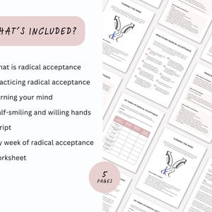 DBT Radical Acceptance Education Handouts With Willing Hands Script ...