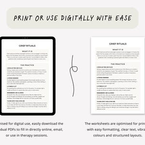 Grief and Loss Worksheets, Therapy Tools for Coping With Grief ...