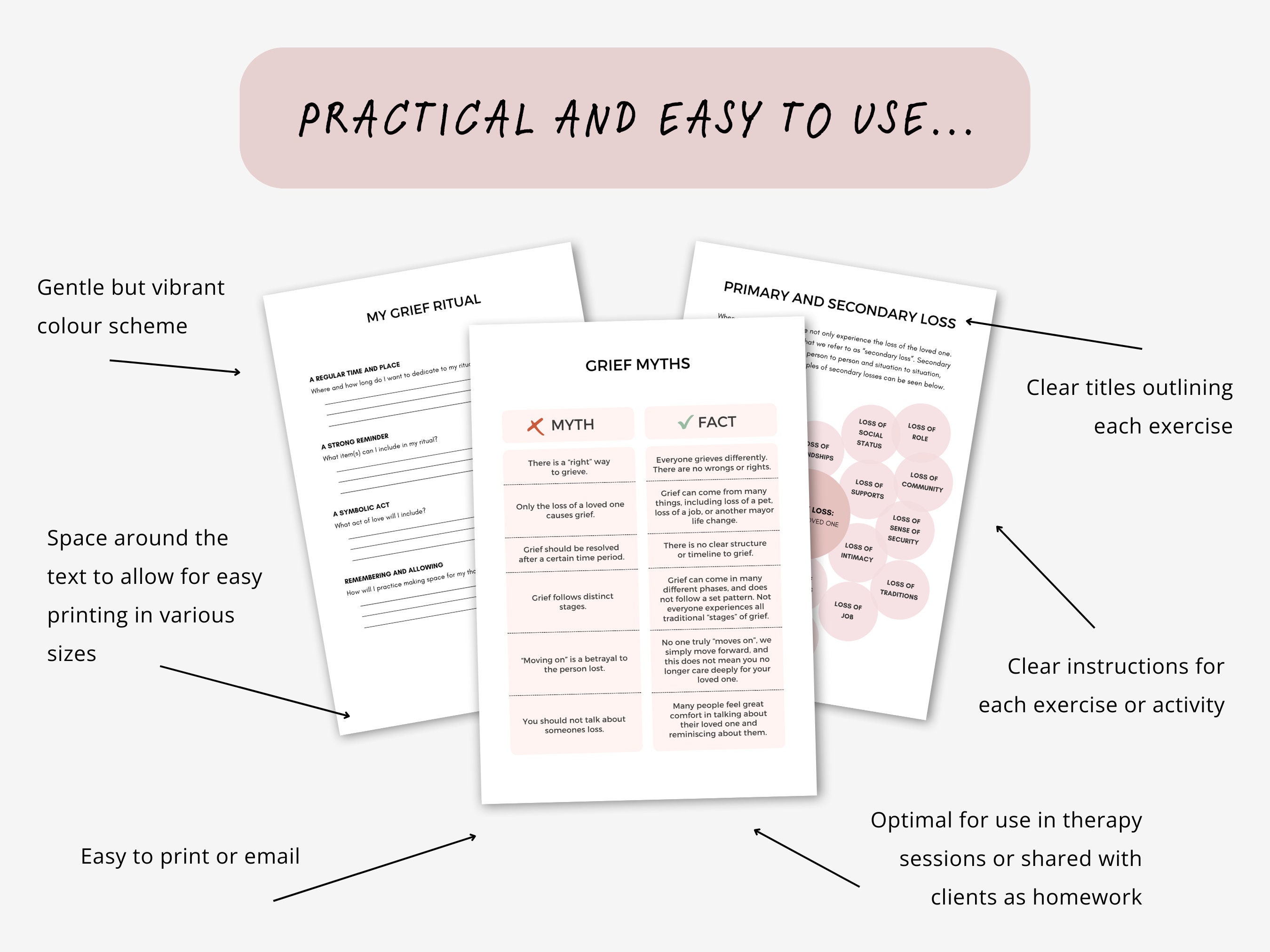 Ambiguous Loss Worksheets for Understanding Ambiguous Grief and Loss ...
