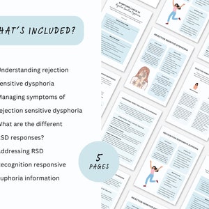 Rejection Therapy Worksheet Bundle for Overcoming Rejection Sensitive ...