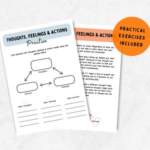 CBT Worksheets for Kids Bundle | CBT Worksheets Anxiety Bundle | CBT ...