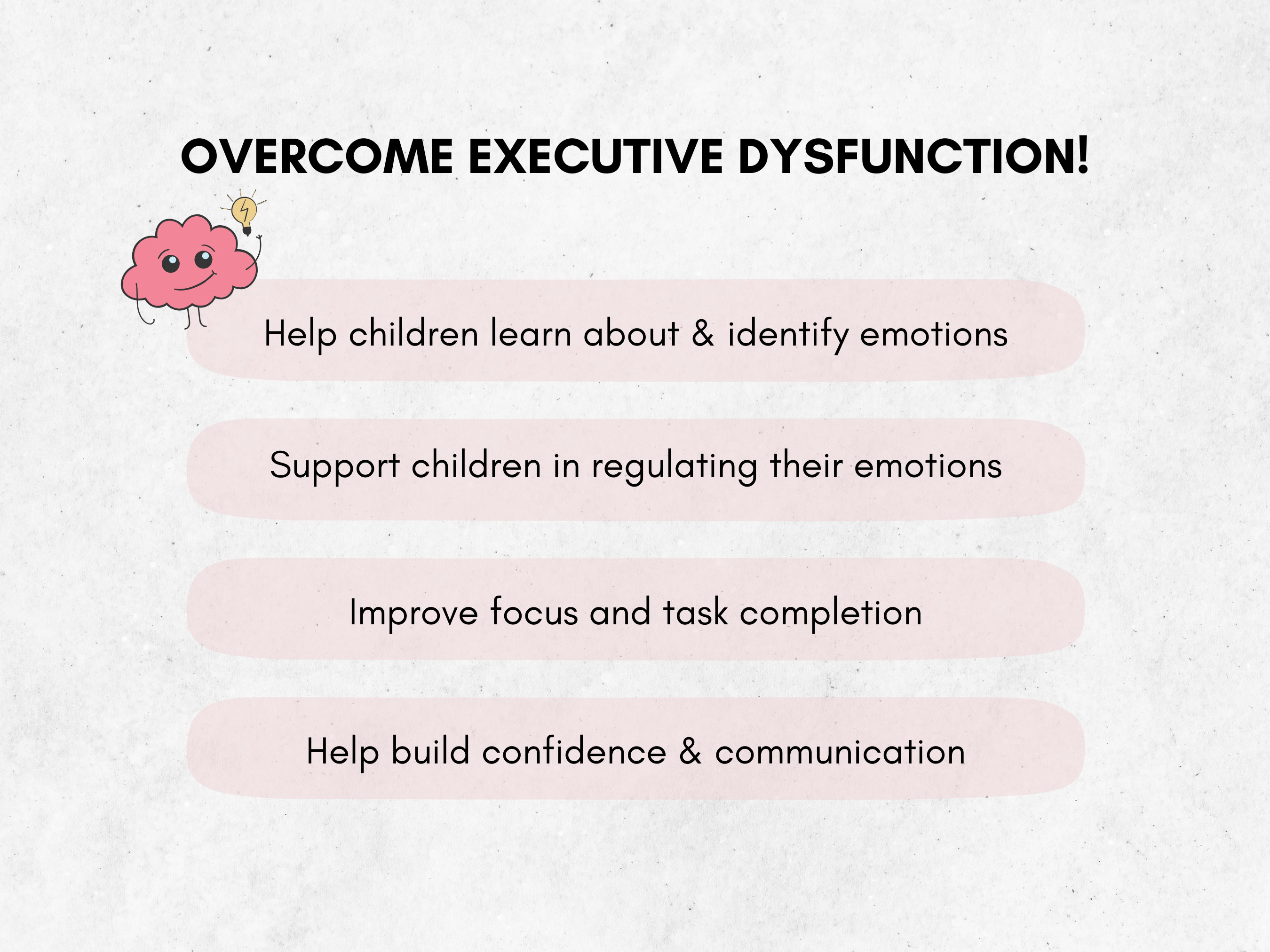 Executive Dysfunction Worksheets for Children, ADHD Therapy Tools for ...