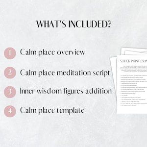 EMDR Therapy Worksheets Bundle: Calm Place Meditation (printable ...