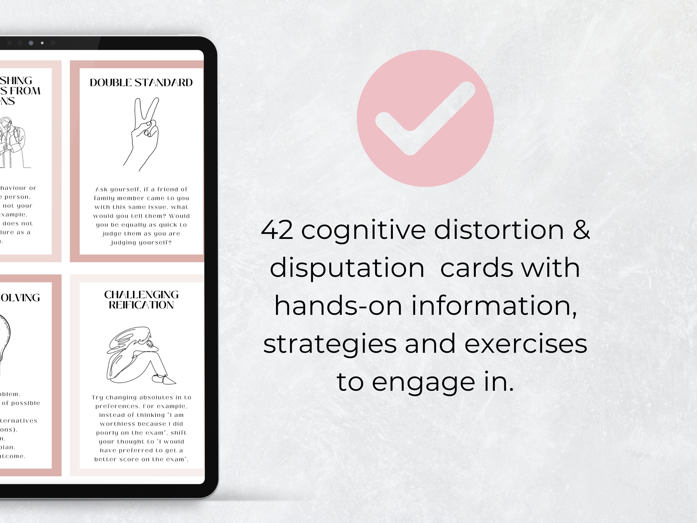 Automatic Negative Thought Card Bundle, Cognitive Distortion Cards ...