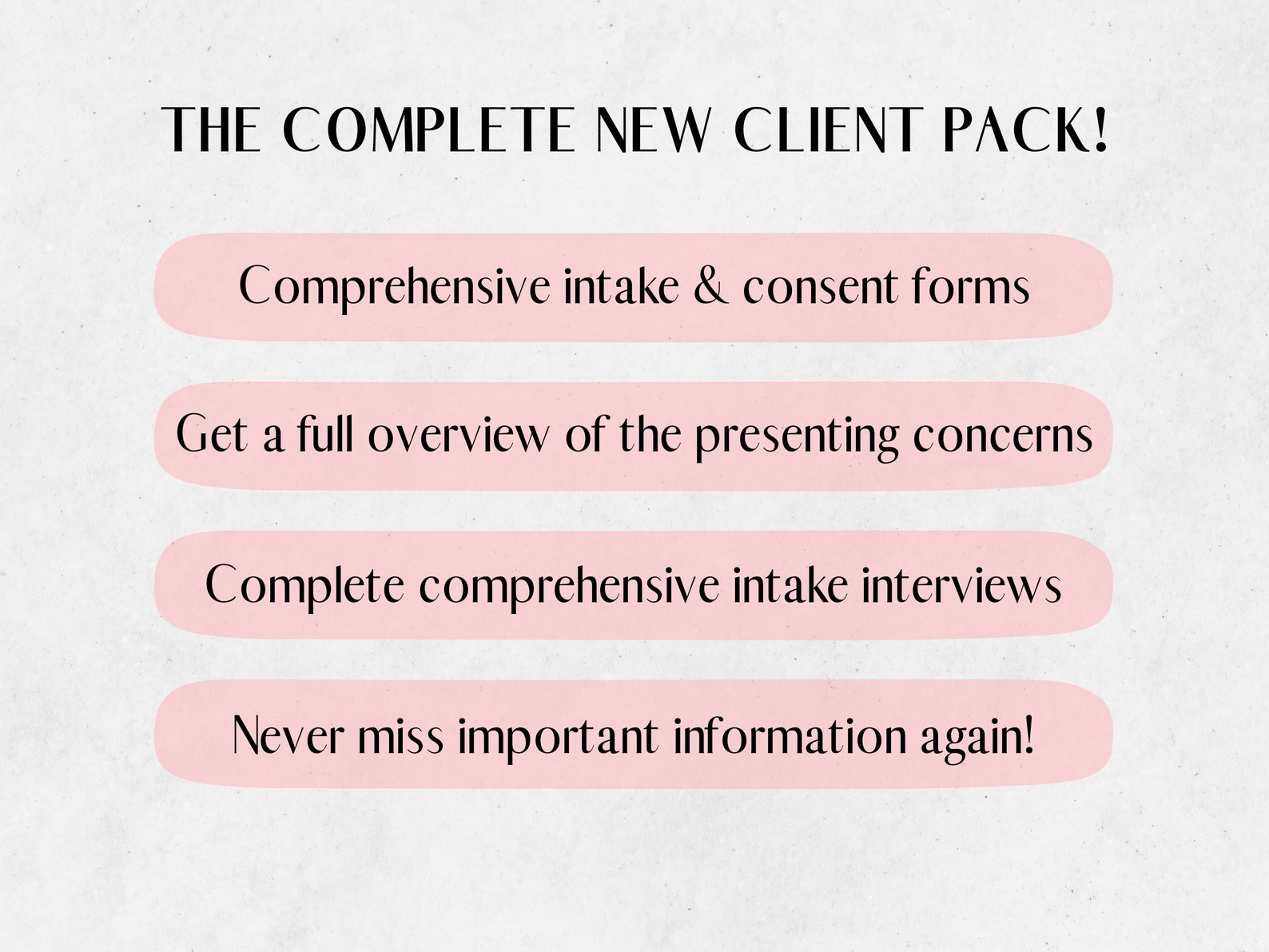Therapy Client Intake Forms Bundle: Counselor Assessment (PDF & Canva ...