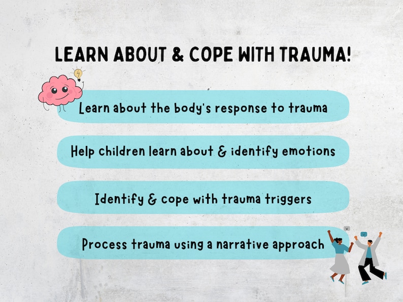 PTSD Worksheets for Kids | Kids Trauma Therapy Cards & PTSD Coping ...