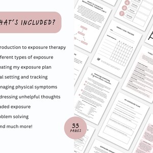 Exposure Therapy Worksheets for Treating Anxiety, Fears and Phobias ...