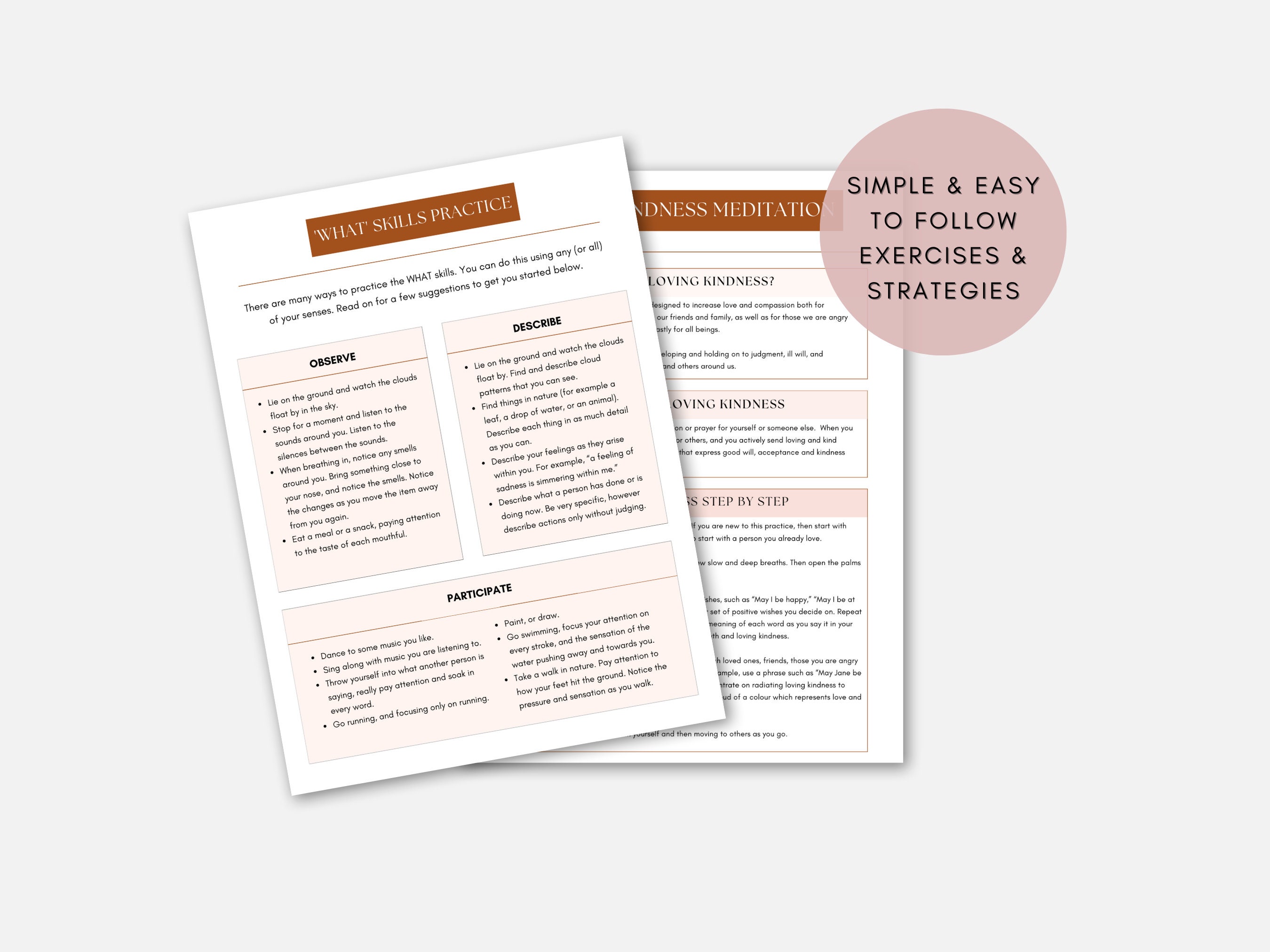 DBT Worksheets Bundle DBT Skills for Teens DBT Workbook Mental Health ...