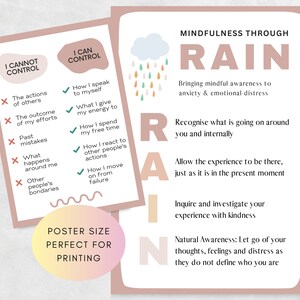 Grounding Poster Bundle | Grounding Exercise Printable | Grounding ...