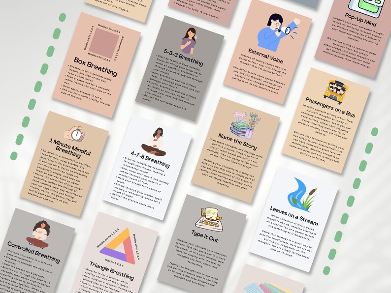 Coping Skills Cards Bundle Anxiety Coping Cards for Teens & Adults ...